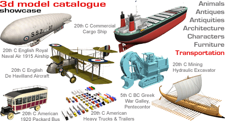 POITRA Visual 3D Model Catalogue - Transportation